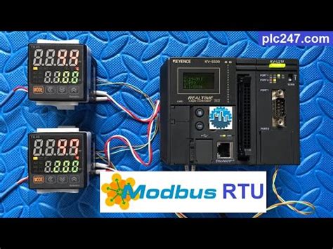 PLC Keyence Modbus RTU Autonics TK4S Tutorial YouTube