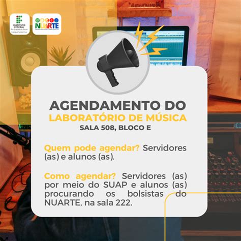 Liberado o agendamento do laboratório de música do IFRN Campus Santa