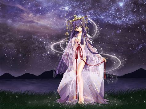 Descarga gratis Anime de noche niña anime dibujo abstracto