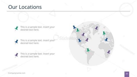 World Map Concept Design Business PPT SlideModel