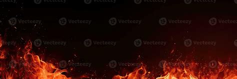 Fire Embers Particles Over Black Background Fire Sparks Background