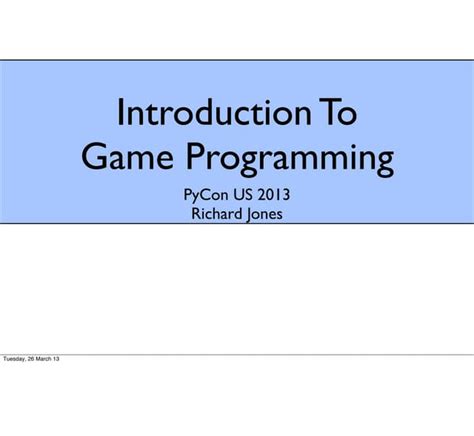 introduction to game programming ppt