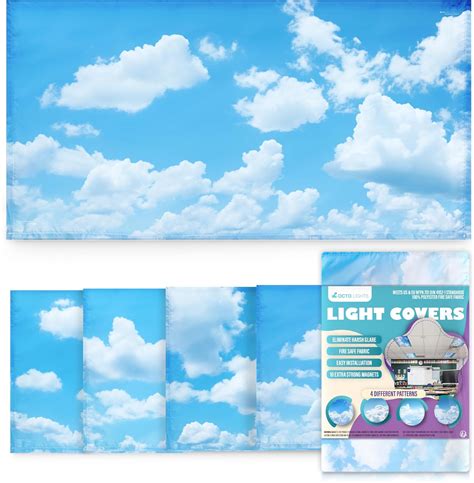 Fluorescent Light Covers For Ceiling Lights Magnetic Cloud Cover For Fluorescent Or Led