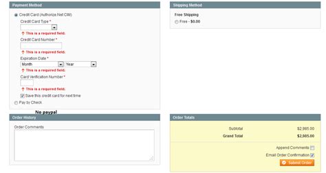 Magento Manual Order Creation In Admin Payment Method Paypal Express Checkout Is Not Visible