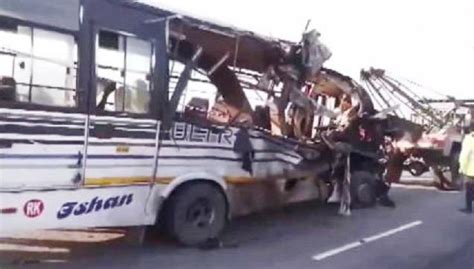 Assam 12 Killed 25 Injured In Bus Truck Head On Collision In Dergaon