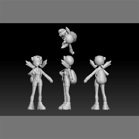 Stl File Pokemon Trainer Kris 🐉 ・3d Print Object To Download・cults