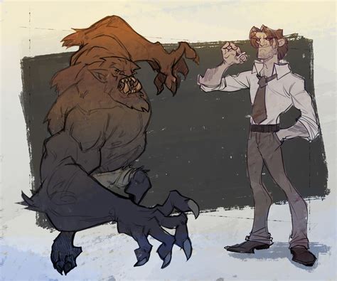 Bigby Doodle By Rzanchetin On Deviantart Werewolf Drawing Werewolf Art