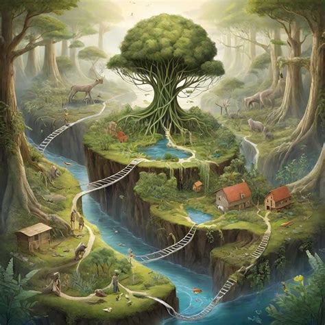 Premium Ai Image Tree Environment