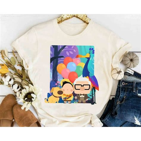 Disney And Pixars Up Characters Paradise Falls Shirt Carl Russell Dug