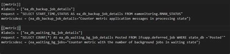 I Want To Get Reflect RMAN Job Details To The Dashboard Dashboards