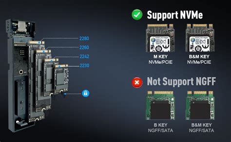 V Vcom M 2 Nvme Ssd Enclosure Usb C External Adapter Usb 3 2 Gen2 10gbps With