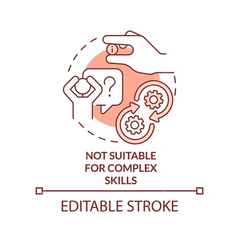 Terracotta Concept Icon Not Appropriate For Advanced Abilities Vector Graphic Problem