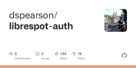 Github Dspearsonlibrespot Auth