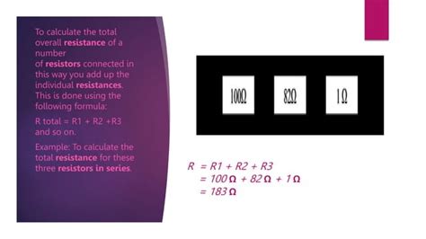 Resistors In Series Pptx
