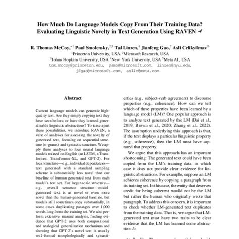 how much do language models copy from their training data evaluating