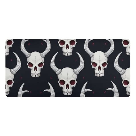 Abstract Skeleton Skull Desk Mats Large Mouse Pad Long Keyboard