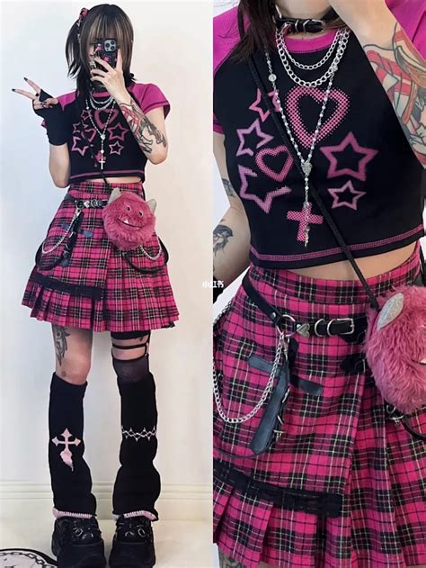 ·°·每日穿搭非主流少女必备配色来了 花瓣网