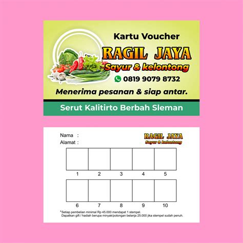 Ragil Jaya Kartu Voucher Design Vector Devilo Arts