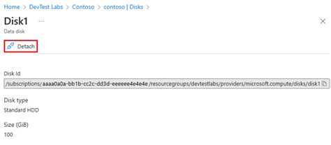 Attach Or Detach Data Disks For Lab Vms Azure Devtest Labs