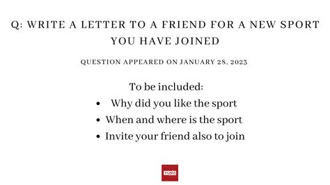 Ielts Informal Letter On Sports Jan 28 2023