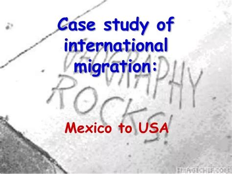 Ppt Case Study Of International Migration Powerpoint Presentation