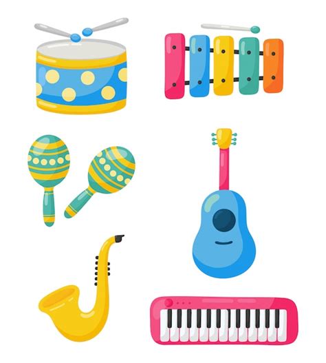Premium Vector Music Instruments Icon Set Isolated