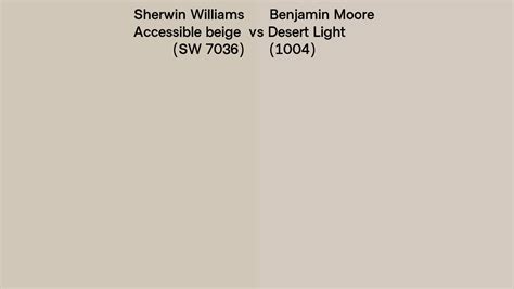Sherwin Williams Accessible Beige Sw 7036 Vs Benjamin Moore Desert