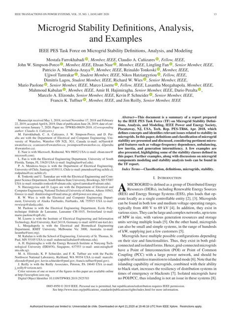 PDF Microgrid Stability Definitions Analysis And Examples DOKUMEN TIPS