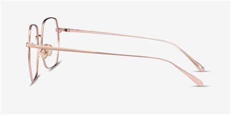 Holistic Square Rose Gold Full Rim Eyeglasses Eyebuydirect
