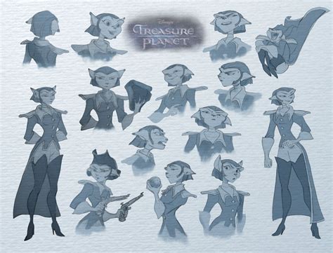 Captain Amelia Treasure Planet Captain Amelia Animation