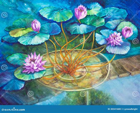 Пруд лилии воды на Giverny Monet Стоковое Фото - изображение ...