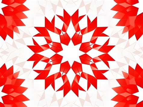 Premium Photo Red Geometric Structures Design White Background Ai