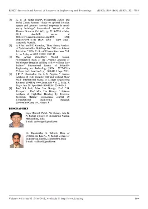 Review Paper On Seismic Responses Of Multistored Rcc Building With Mass