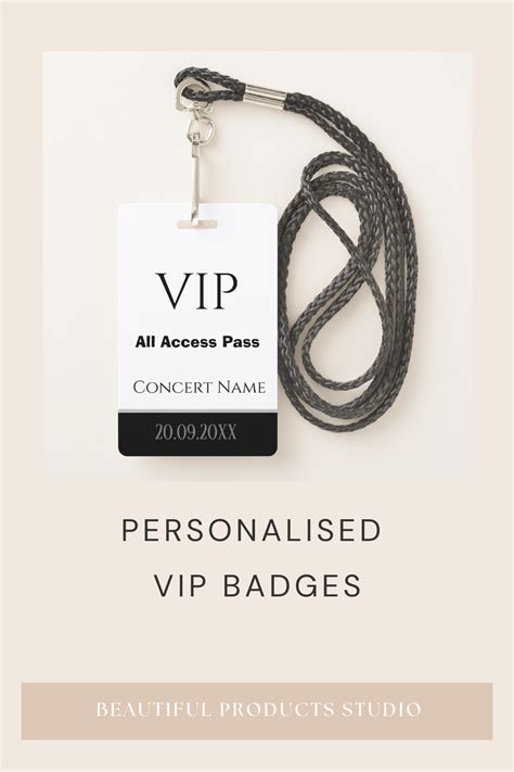 Custom Name Date Vip All Access Pass Concert Badge Zazzle Concert