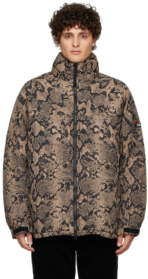 Wacko Maria Brown And Black Python Guilty Parties Jacket Wacko Maria