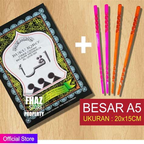 Jual Buku Iqro Anak Iqra Bendel Lengkap Jilid 1 Sampai Ikro 6 Uk Besar
