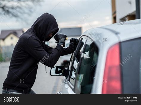 Car Thief Trying Break Image And Photo Free Trial Bigstock