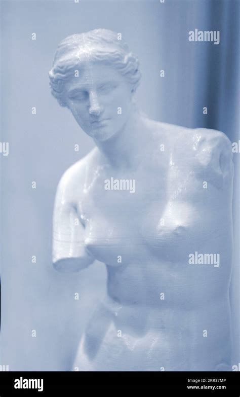 Art Object Printed On 3d Printer Prototype Of An Ancient Greek Statue Model Printed On 3d
