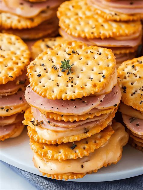 Irresistible Ham And Swiss Cracker Melts Youll Crave Daily