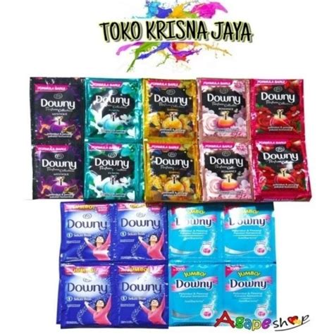 Jual DOWNY PREMIUM PARFUM PEWANGI DAN PELEMBUT PAKAIAN SACHET RENCENG KEMASAN ML SACHET