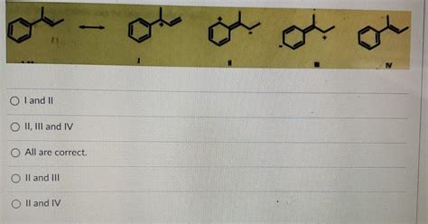 Solved Which Of The Following Is A Correct Resonance Chegg