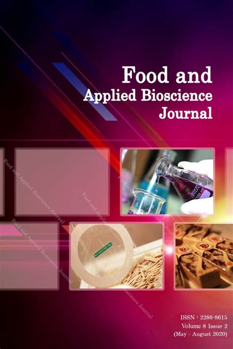 Food And Applied Bioscience Journal ห้องสมุด มหาวิทยาลัยสยาม