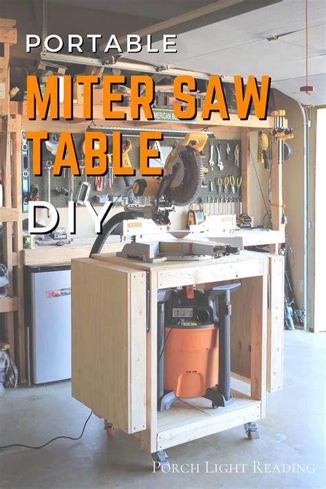 How To Build A Portable Miter Saw Table With Extendable Wings Porch