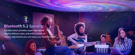 Enokik Galaxy Projector Star Projector Built In Bluetooth Speaker