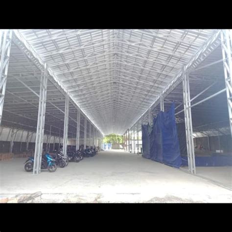 Jual Rangka Baja Ringan Dan Atap Spandek Polos Buat Atap Gudang Kota