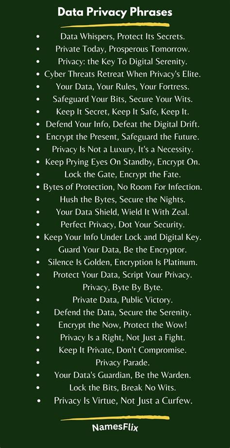 680 Best Data Privacy Slogans Sayings And Taglines Ideas