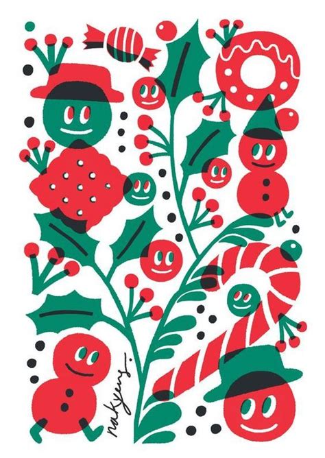 Pin Di Qlmoon Su 디자인 참고 자료 Illustrazione Di Natale Poster Natale Arte Natalizia