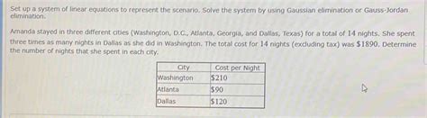 Set Up A System Of Linear Equations To Represent The Scenario Solve The System By Using G Math