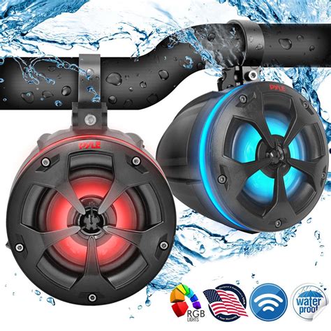 Pyle Plutv45btr Marine And Waterproof Vehicle Speakers On The