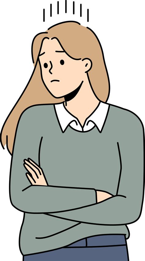 Unhappy Woman Feel Upset Frowning 24501441 Png